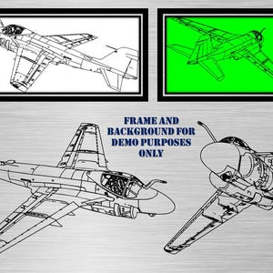 A-6 Intruder Pack (SVG & PNG Formats) Digital Military Drawings. Ten ...