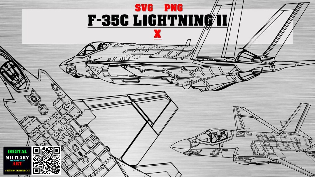 F-35C Lightning II SVG & PNG Formats. Extra Pack. Digital Military ...