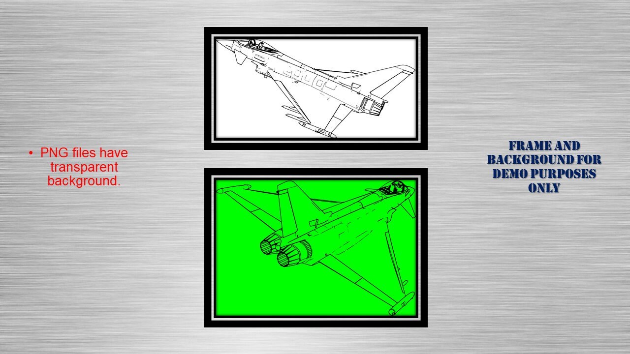 Eurofighter Typhoon Aircraft Pack SVG & PNG Formats Digital Military ...