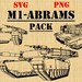 M1-abrams Tank Pack (SVG & PNG Formats) Digital Military Vehicle ...
