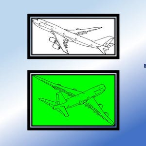 747-800 Airliner Aircraft Pack (SVG & PNG Formats) Digital Civilian ...