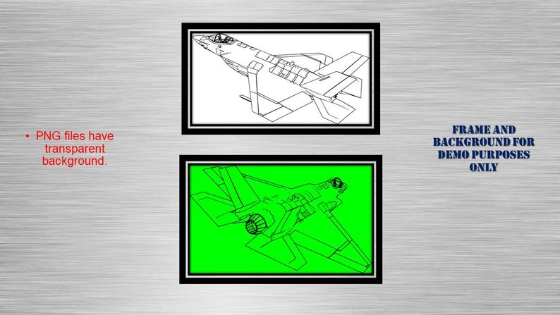 F-35C Lightning II Aircraft Pack SVG & PNG Formats Digital Military ...