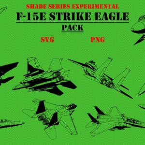 F-15E Strike Eagle Aircraft Pack (SVG & PNG Formats) Digital Military ...