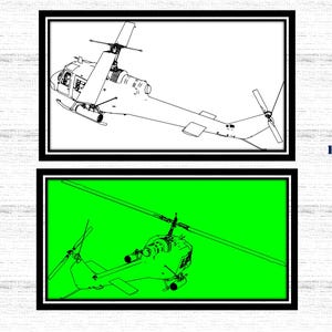 UH-1 "huey" Helicopter Pack (SVG & PNG Formats) Digital Military ...