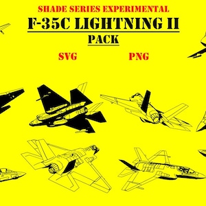 F-35C Lightning II Aircraft Pack (SVG & PNG Formats) Digital Military ...