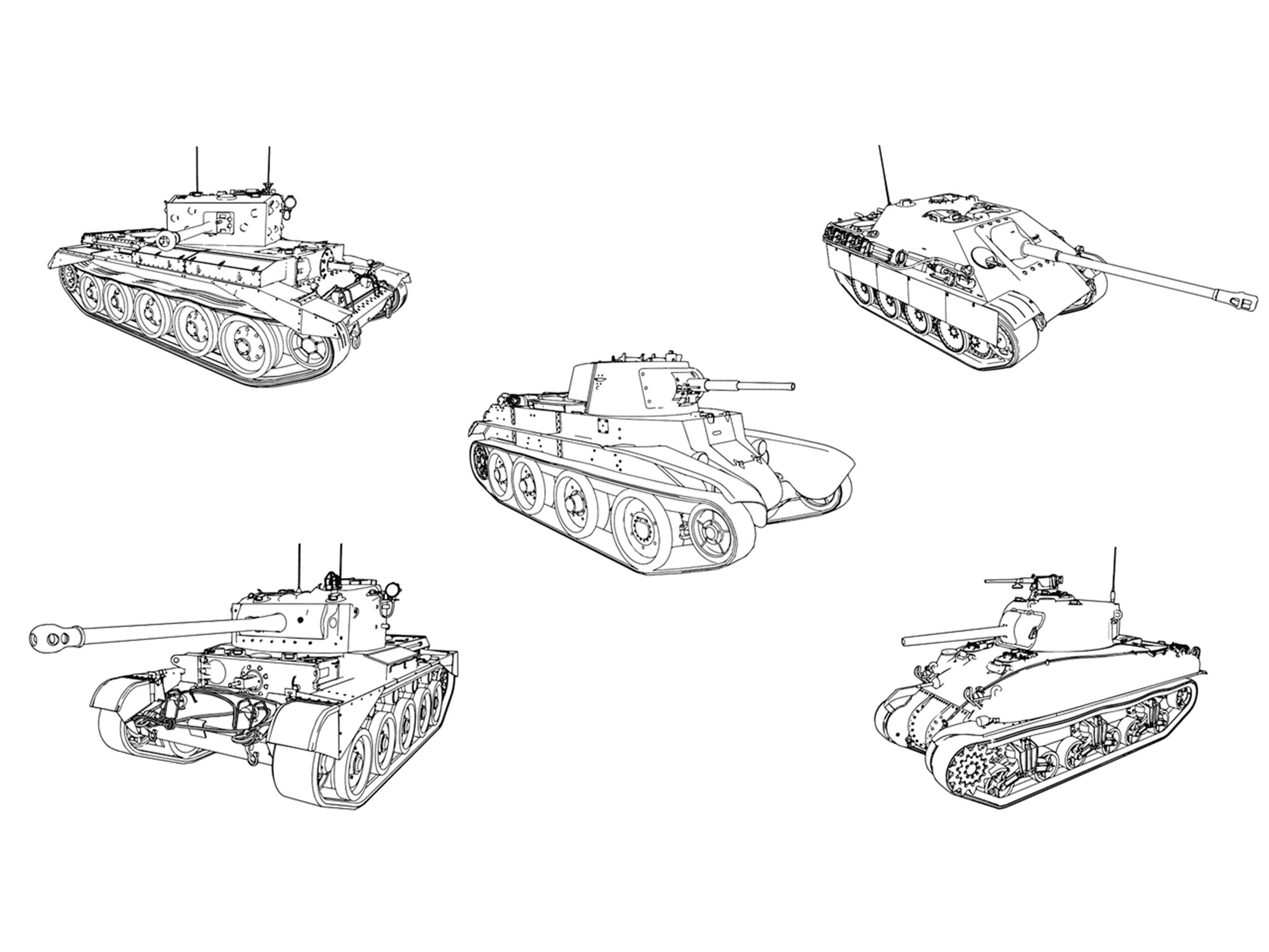 Digital Military Vehicle Drawings Set 1: BT-7M Comet - Etsy