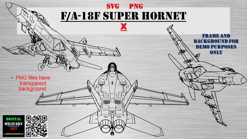F/A-18F Super Hornet SVG & PNG Formats. EXTRA Pack. Digital Military ...