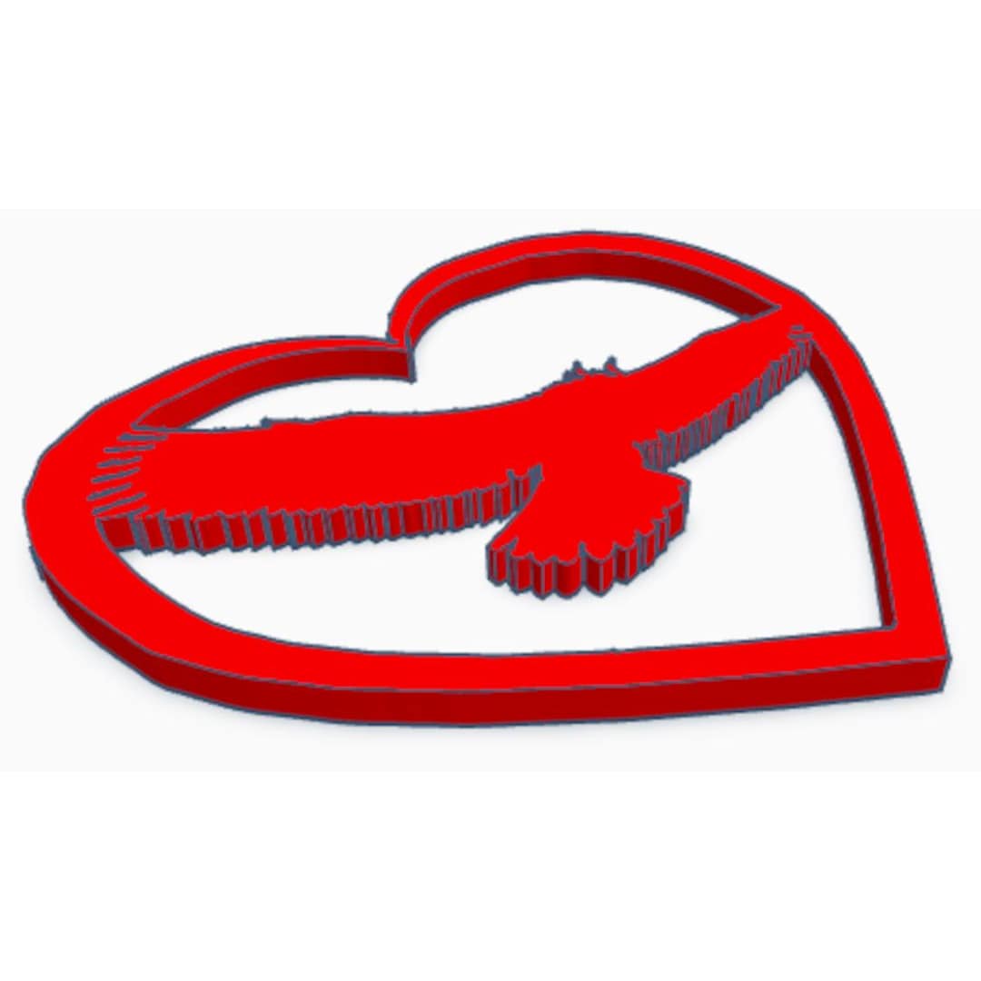 Thunderbird Valentine Silhouette STL File (digital Download) - Etsy