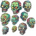 Undead Sticker Bundle | Zombie Decals 70 PNG Digital | Zombie Sticker ...