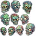 Undead Sticker Bundle Zombie Decals 70 PNG Digital Zombie Sticker Sheet ...