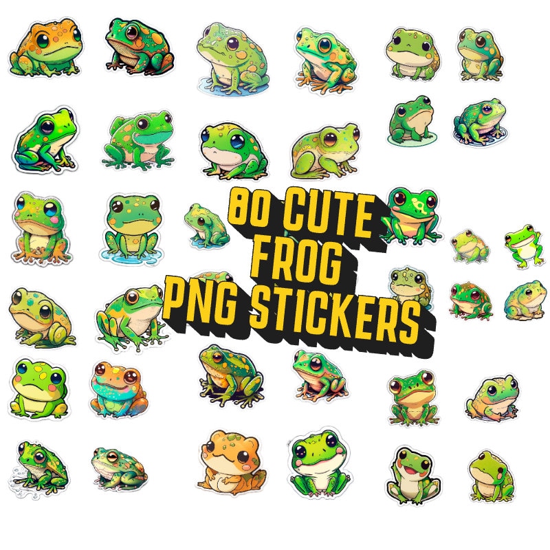 Frog Stickers - Etsy Canada
