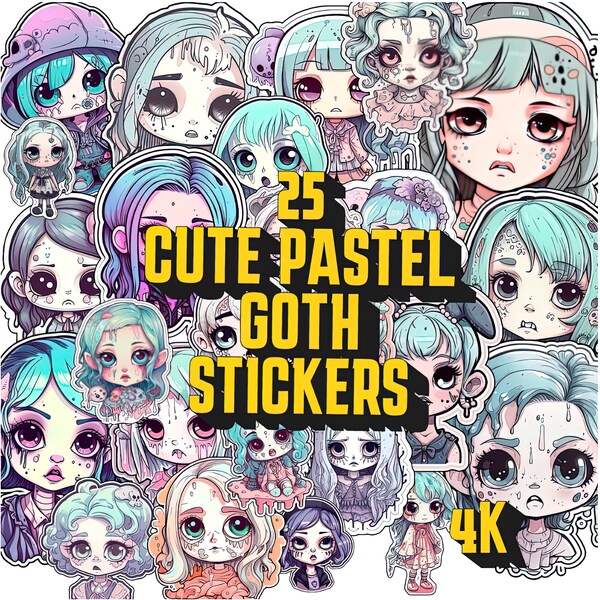 Goth Stickers - Etsy