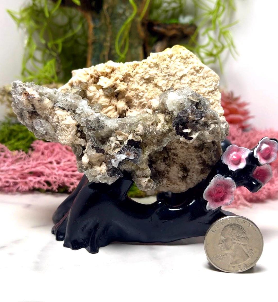Quartz Calcite Stalactite, Barite Aragonite Goethite Specimen, Sidi ...