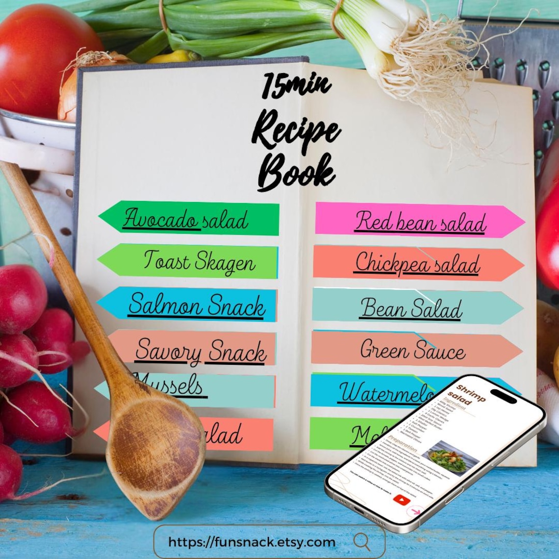 15-minute Interactive Digital Recipe Book | Quick Meal Prep Made Easy ...