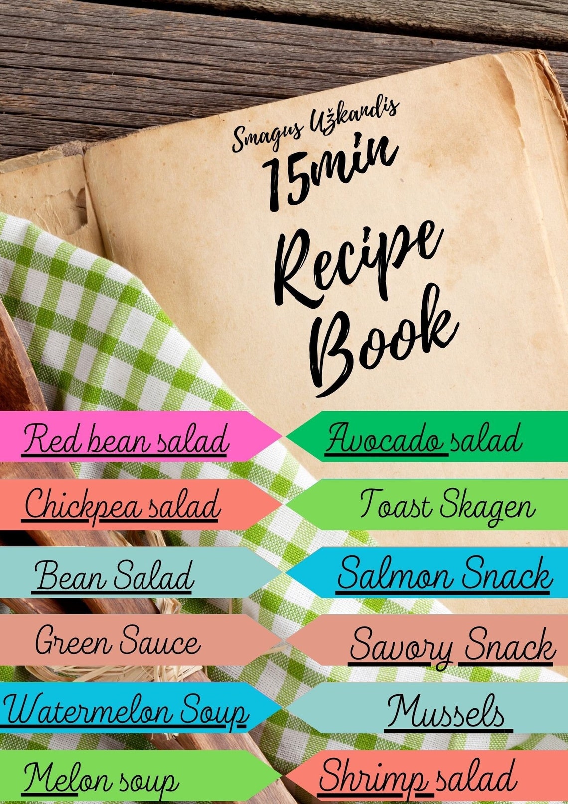 15-minute Interactive Digital Recipe Book | Quick Meal Prep Made Easy ...