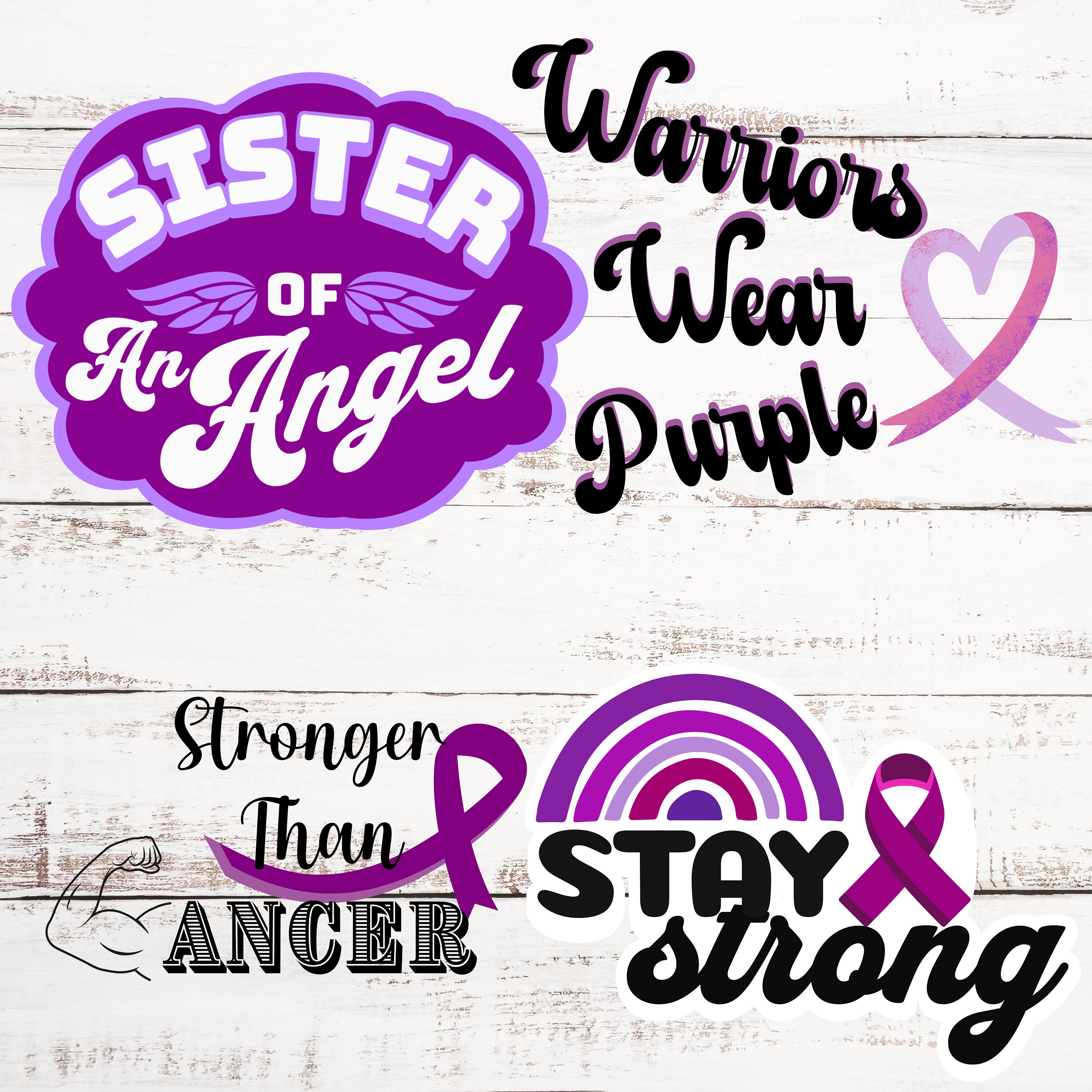Pancreatic Cancer Ribbon Svg Bundle 20 Designs Pancreatic Etsy