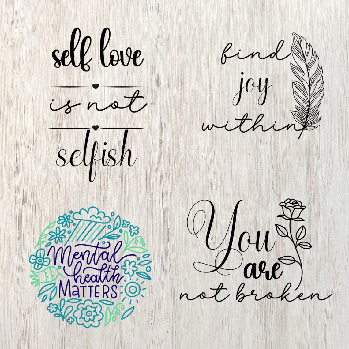 Mental Health Awareness Bundle SVG Mental Health Matters SVG - Etsy