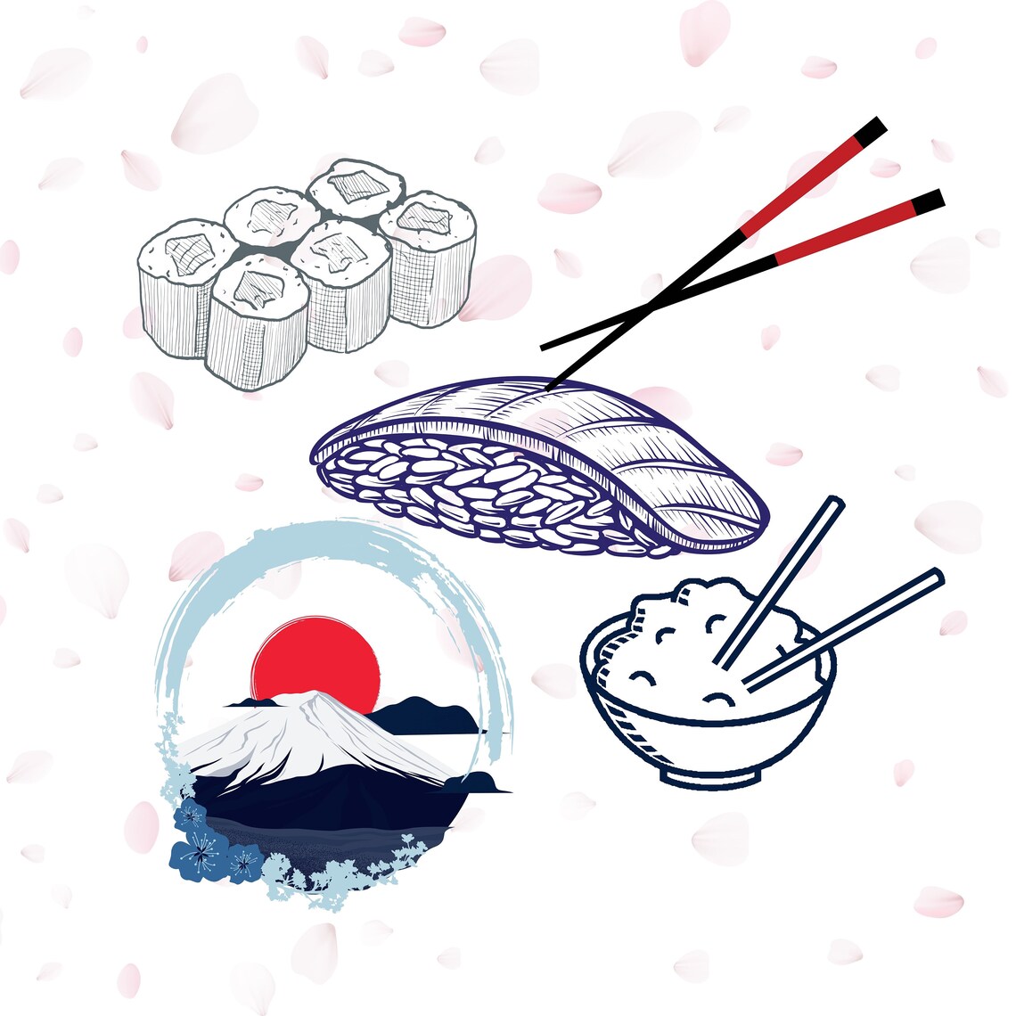 45 Japan Themed SVG Bundle Japan SVG Japan File for Cricut Kitsune Mask ...