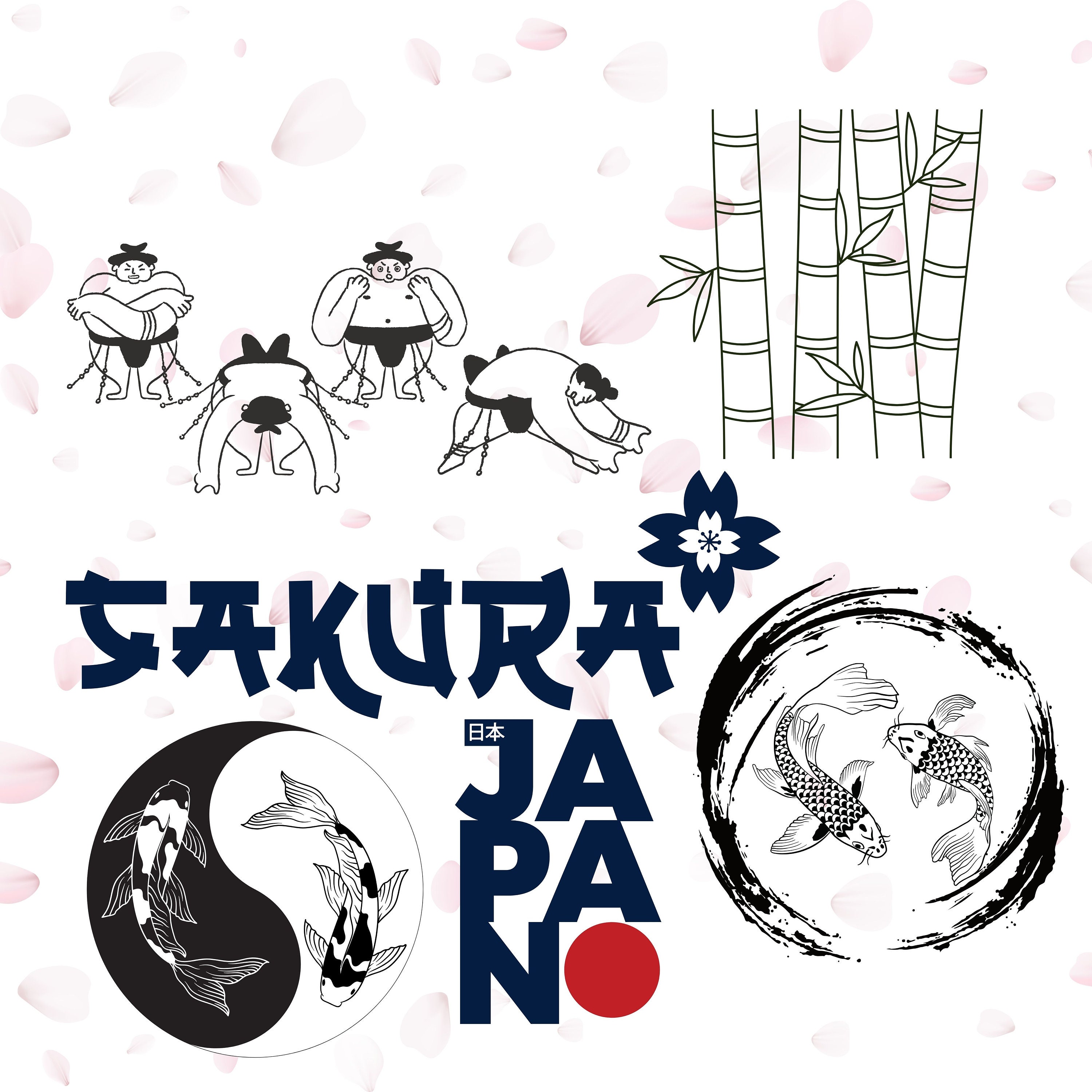 45 Japan Themed SVG Bundle Japan SVG Japan File for Cricut Kitsune Mask ...