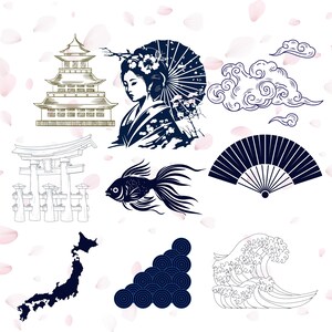 45 Japan Themed SVG Bundle Japan SVG Japan File for Cricut Kitsune Mask ...