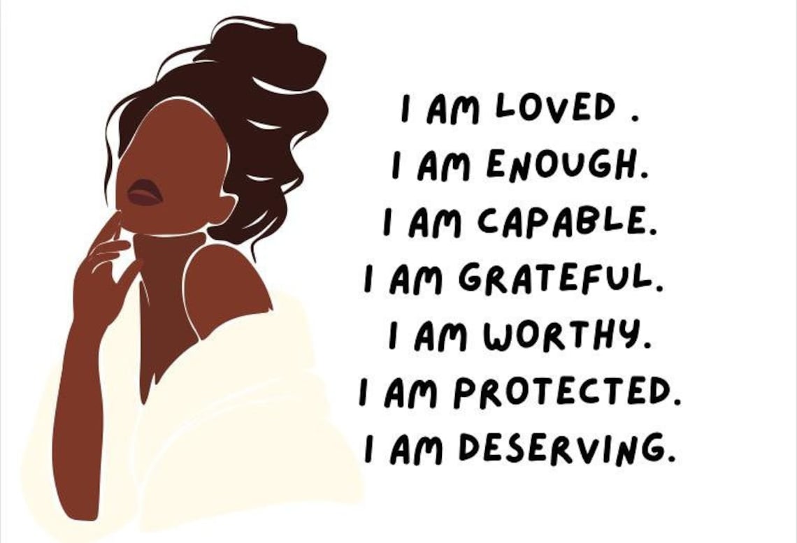 25 Positive Affirmation Cards for Black Women - Etsy