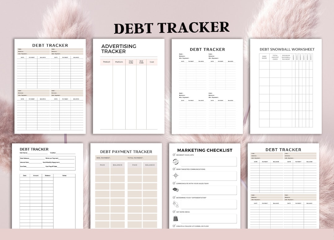 Debt Tracker Tracker PDF, Monthly Budget, Simple Annual Budget ...