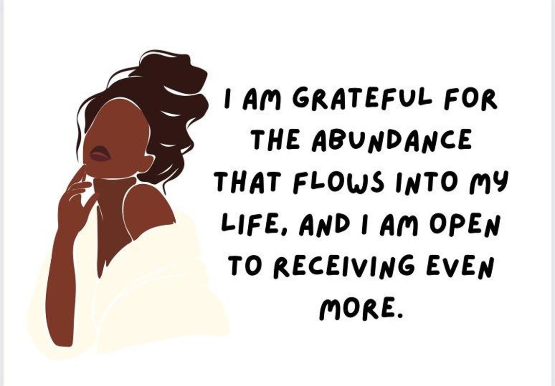 25 Positive Affirmation Cards for Black Women - Etsy