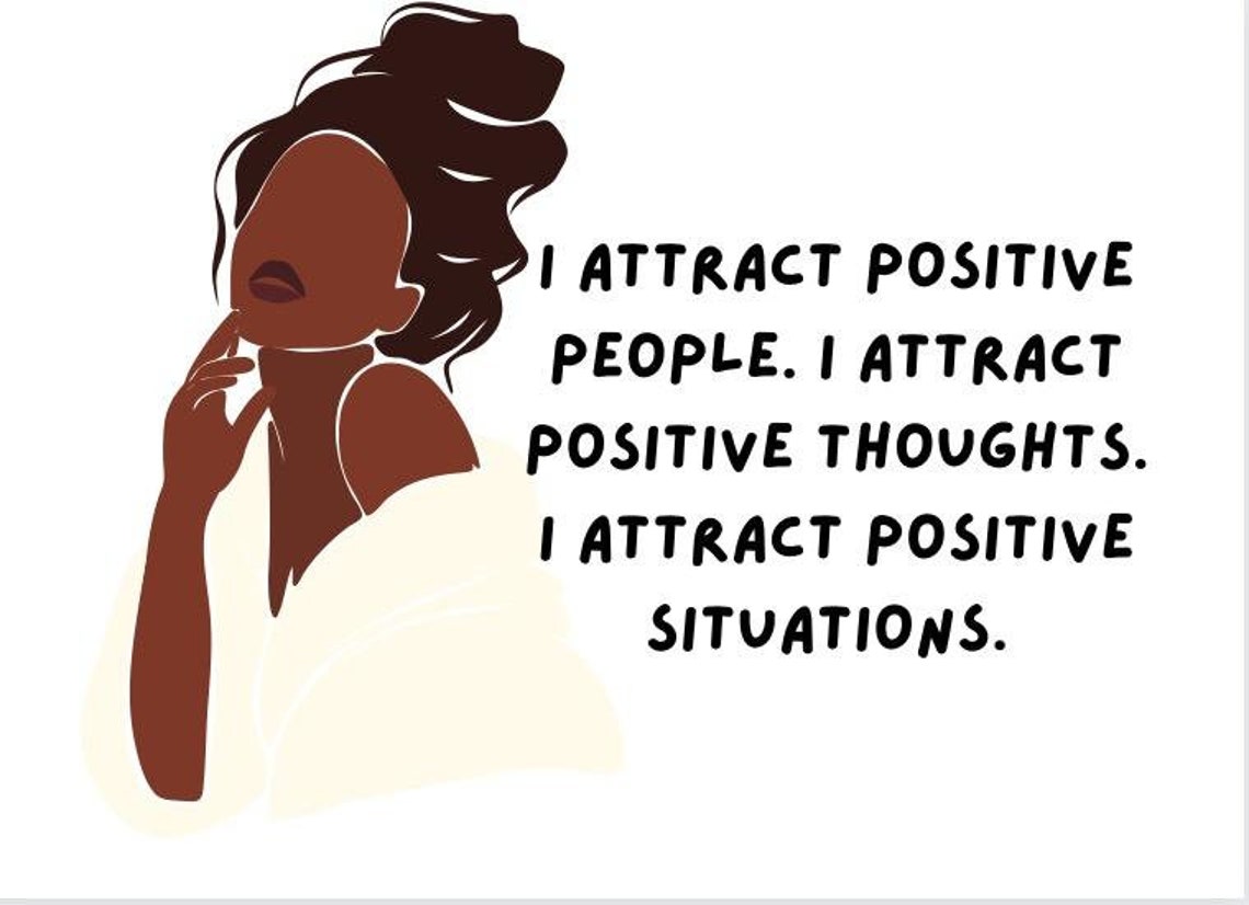 25 Positive Affirmation Cards for Black Women - Etsy