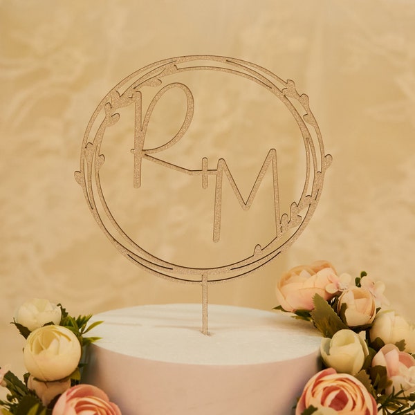 Personalized Initial Cake Topper - Etsy