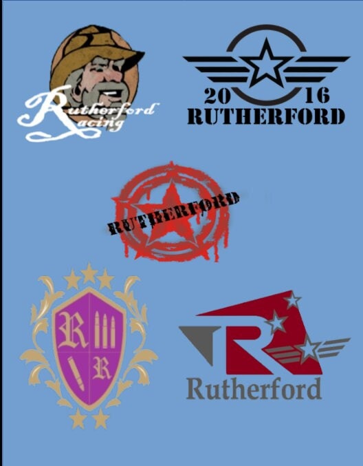 Rutherford PNG Decals Set of 5 - Etsy