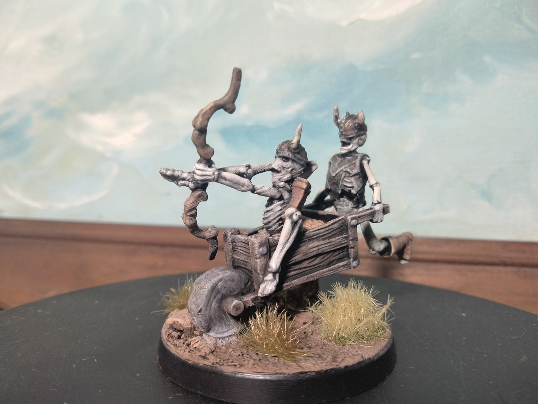 Charging Skeleton Barrow Hand Painted Miniatures Dungeon and Dragons - Etsy