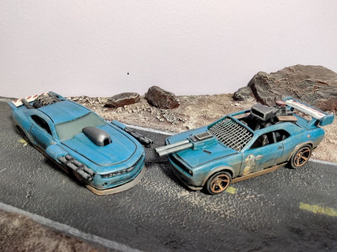 Blue Team Gaslands Cars Autokill Car Wars Dark Future Hand Painted - Etsy