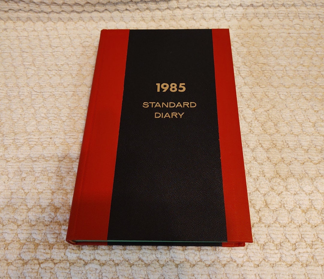 1985 Standard Diary, Log Book, Vintage Book - Etsy