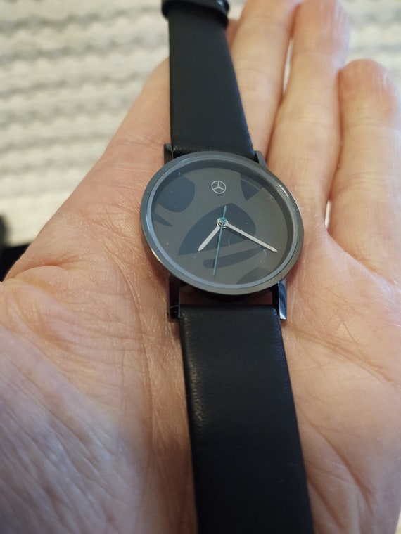 Mercedes Watch two-Toned Black Face with Mercedes Sym… - Gem
