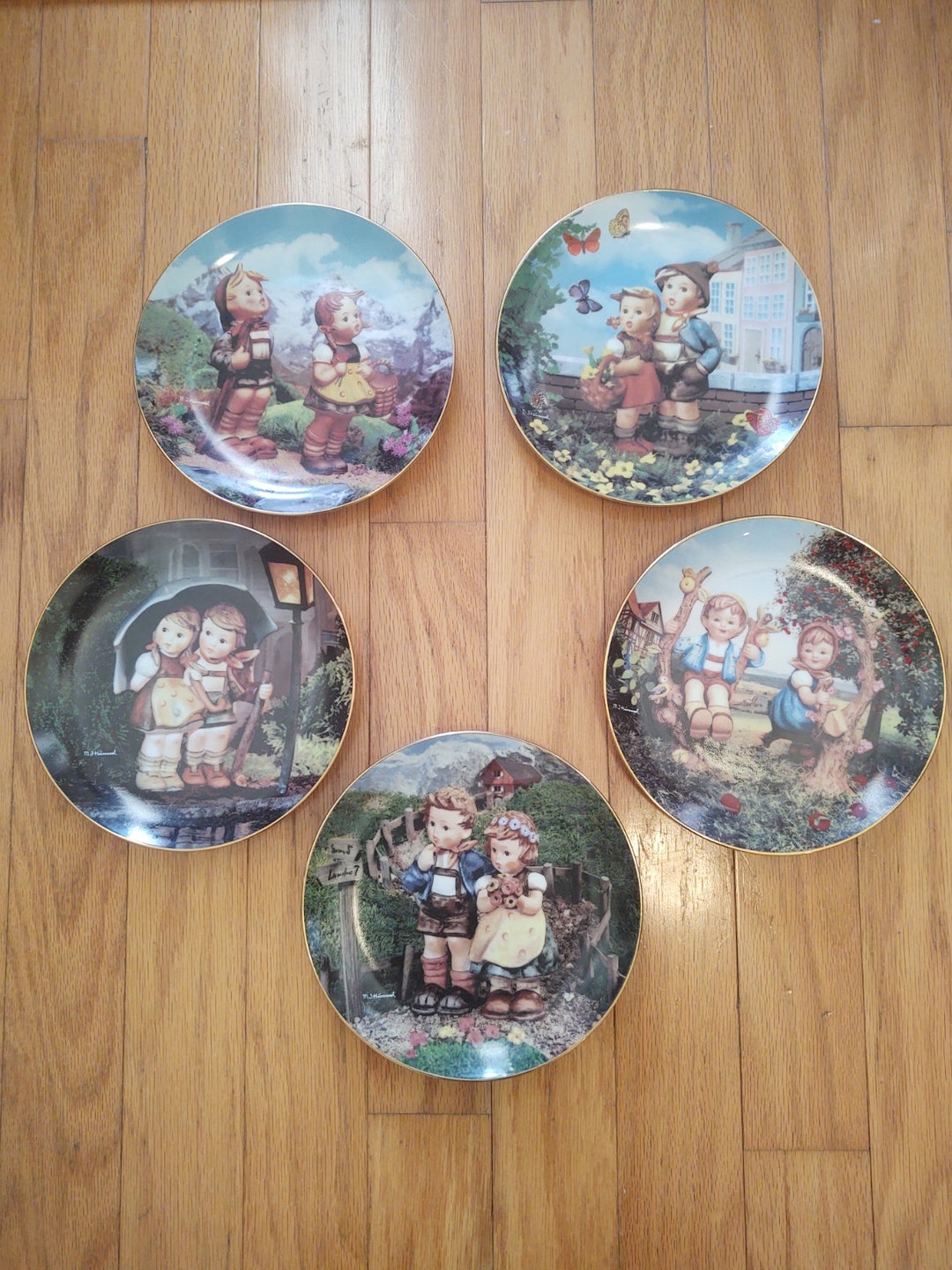 M. I. Hummel 1st Edition Plates, Hummel Little Companions, Set of 5 - Etsy