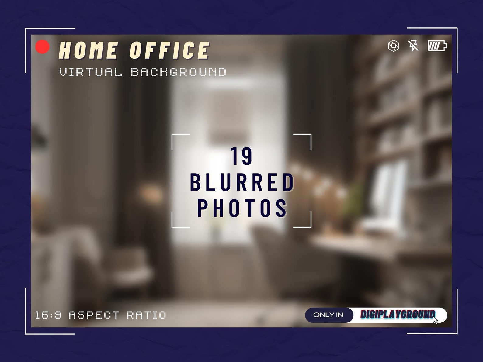 Home Office Blurred Zoom Backgrounds, Office Blurred Streaming ...