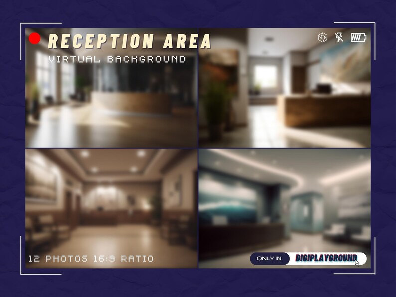 Reception Area Blurred Zoom Backgrounds, Streaming Backgrounds ...