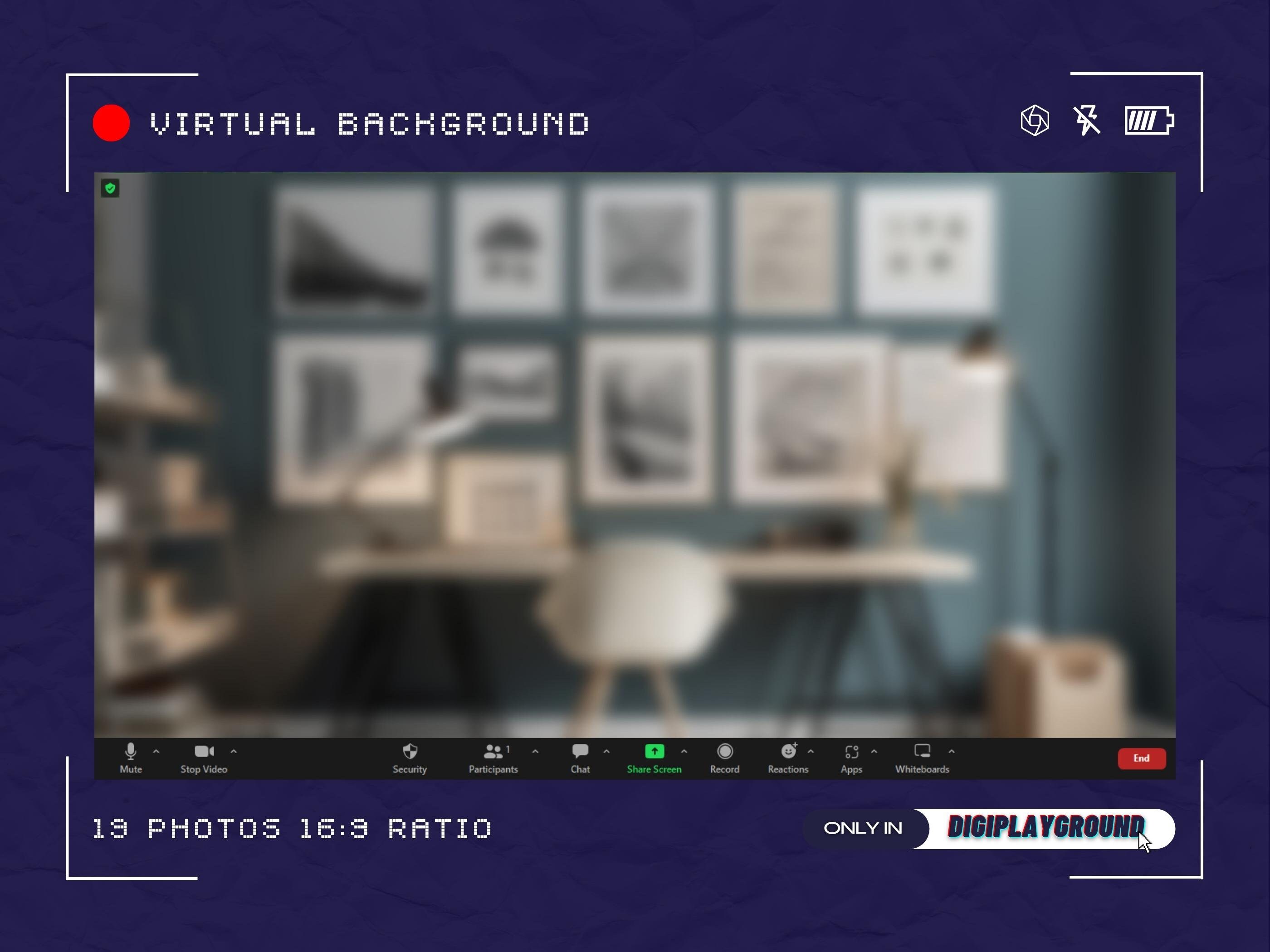 Home Office Blurred Zoom Backgrounds, Office Blurred Streaming ...