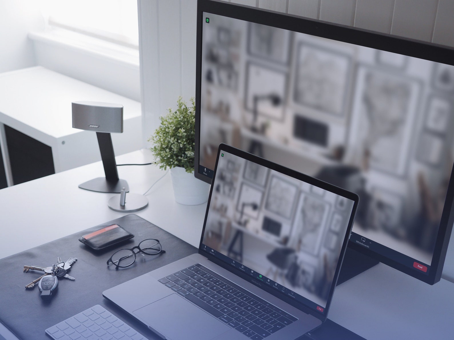 Home Office Blurred Zoom Backgrounds, Office Blurred Streaming ...