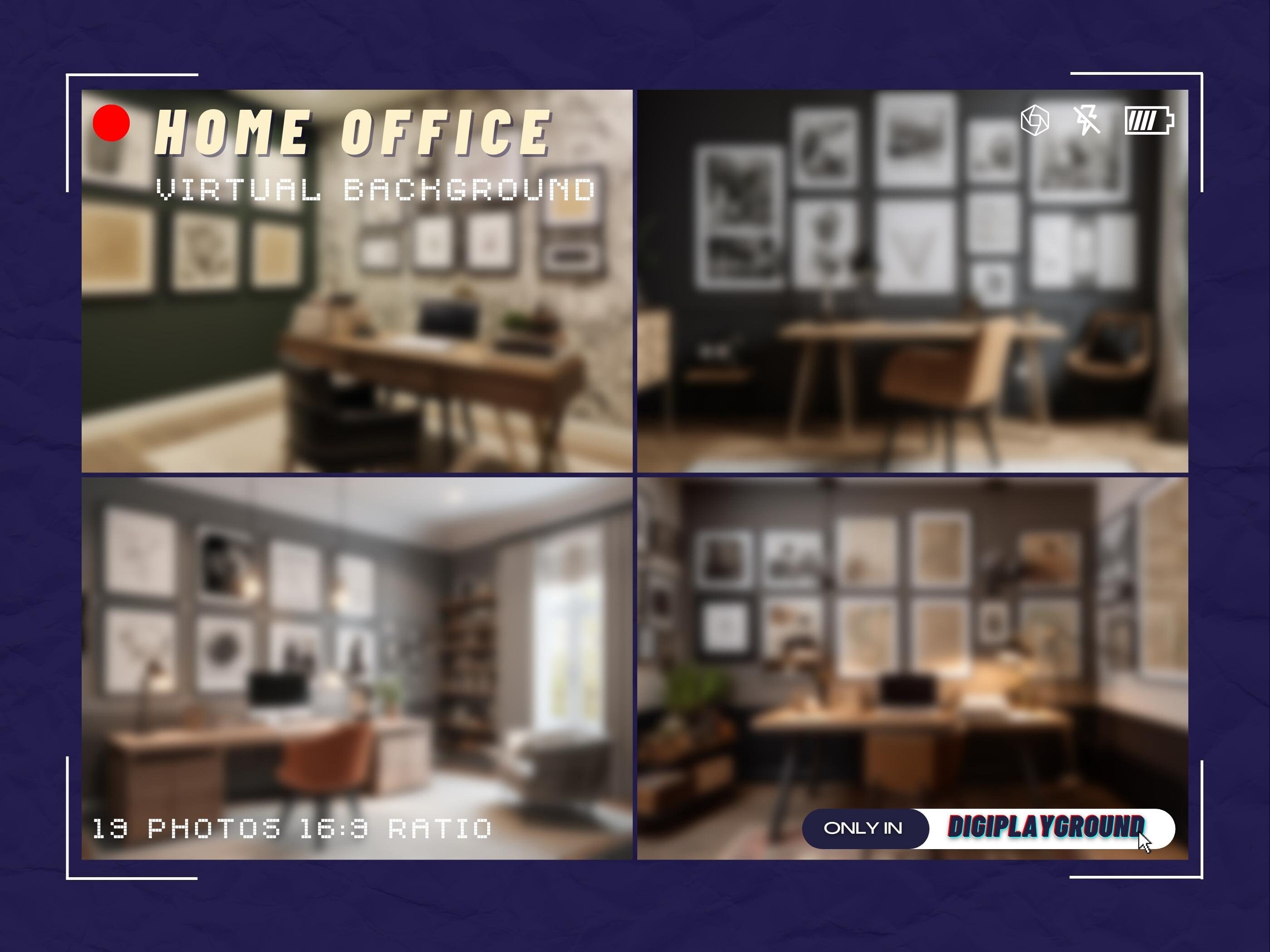 Home Office Blurred Zoom Backgrounds, Office Blurred Streaming ...