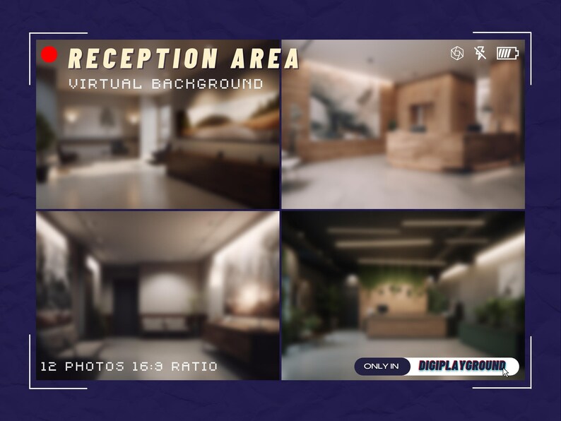 Reception Area Blurred Zoom Backgrounds, Streaming Backgrounds ...