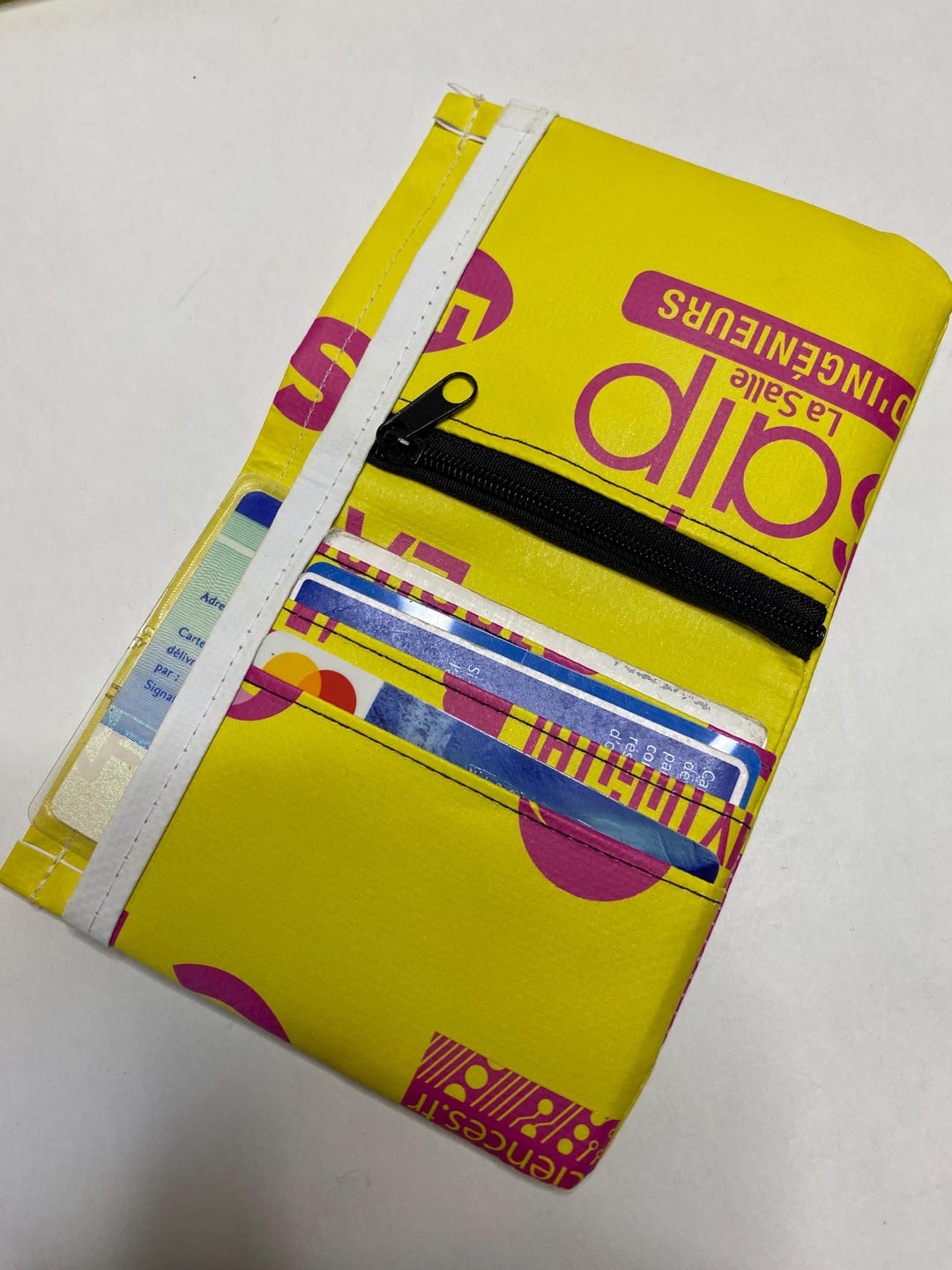 Upcycle Wallet With an Event Communication Tarpaulin, Wallet for Men ...