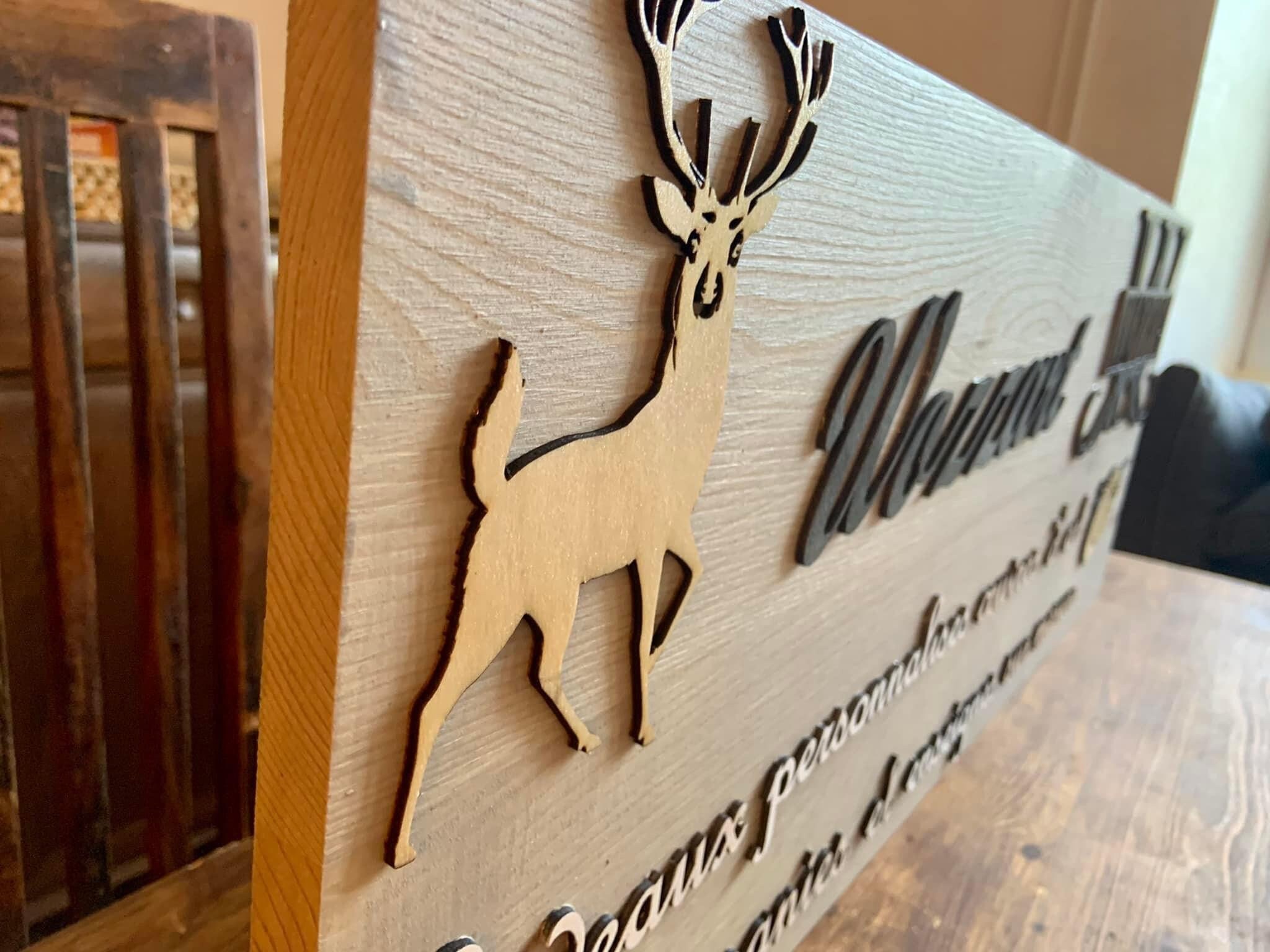 3D Wooden Signs / Panneaux En Bois 3D - Etsy