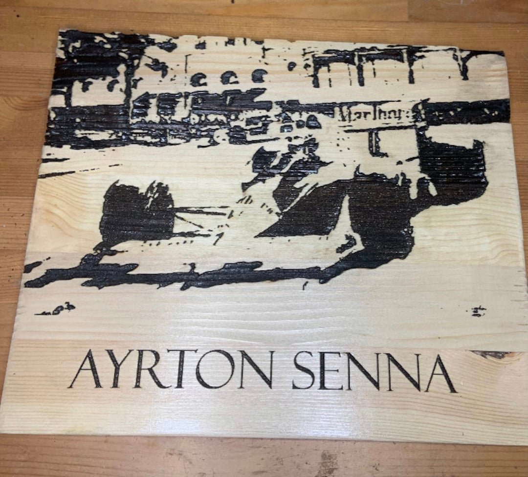Ayrton Senna Mid F1 Race. Wood Carving - Etsy
