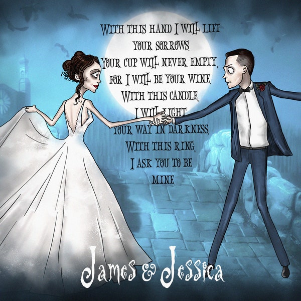 Tim Burton Wedding - Etsy