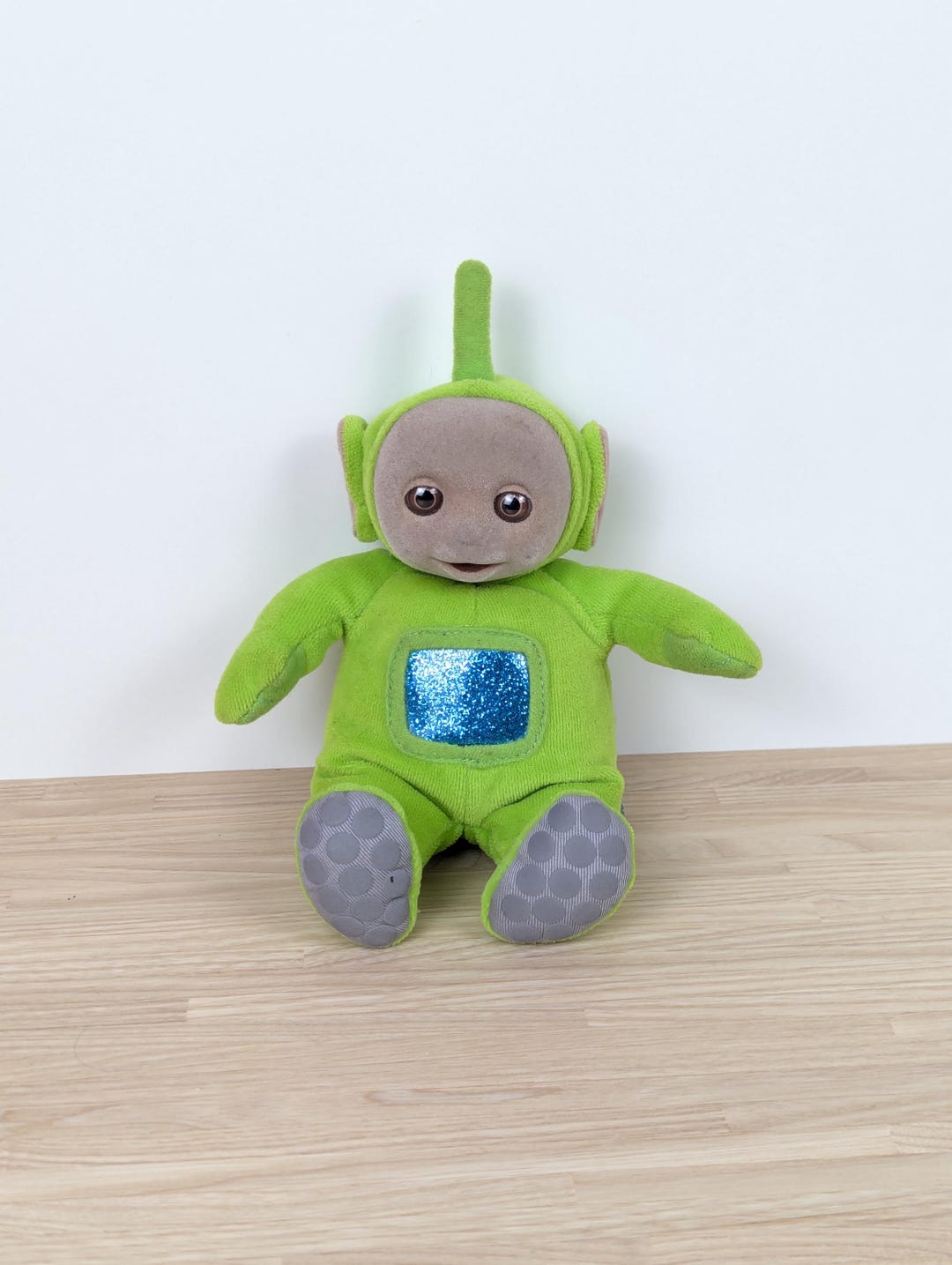 1998 Eden Teletubbies 9 Dipsy Green Plush Doll Figure With Flocked Face ...