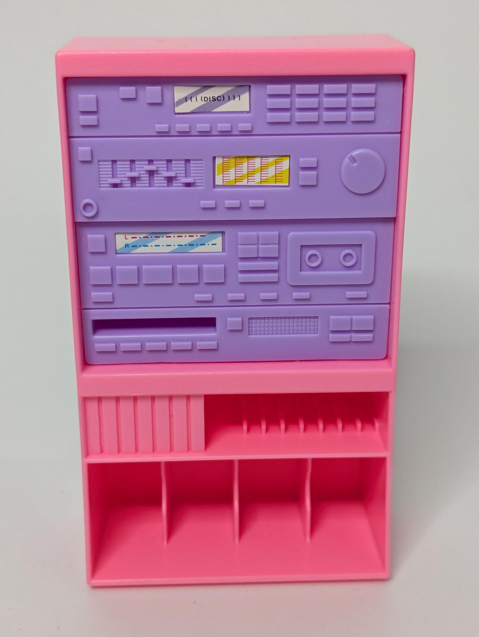 Vintage 1989 Barbie Home Entertainment Center Stereo Doll House ...