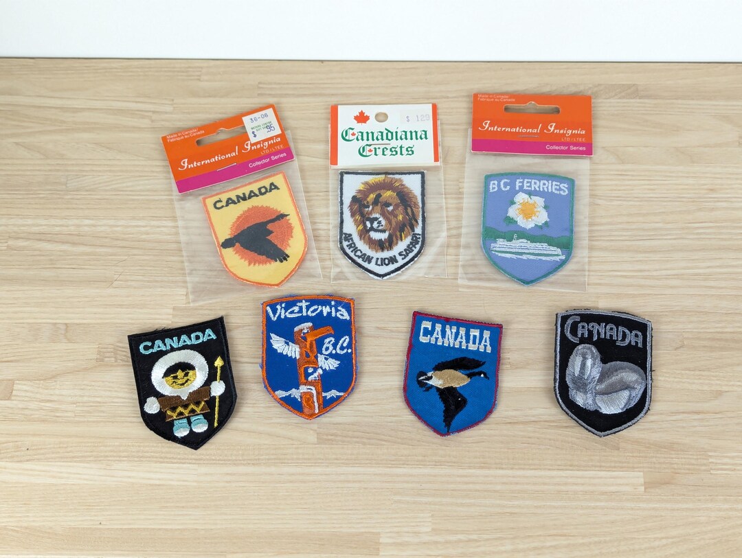 Vintage Canadian Memorabilia Crest Patches - You Choose - Etsy