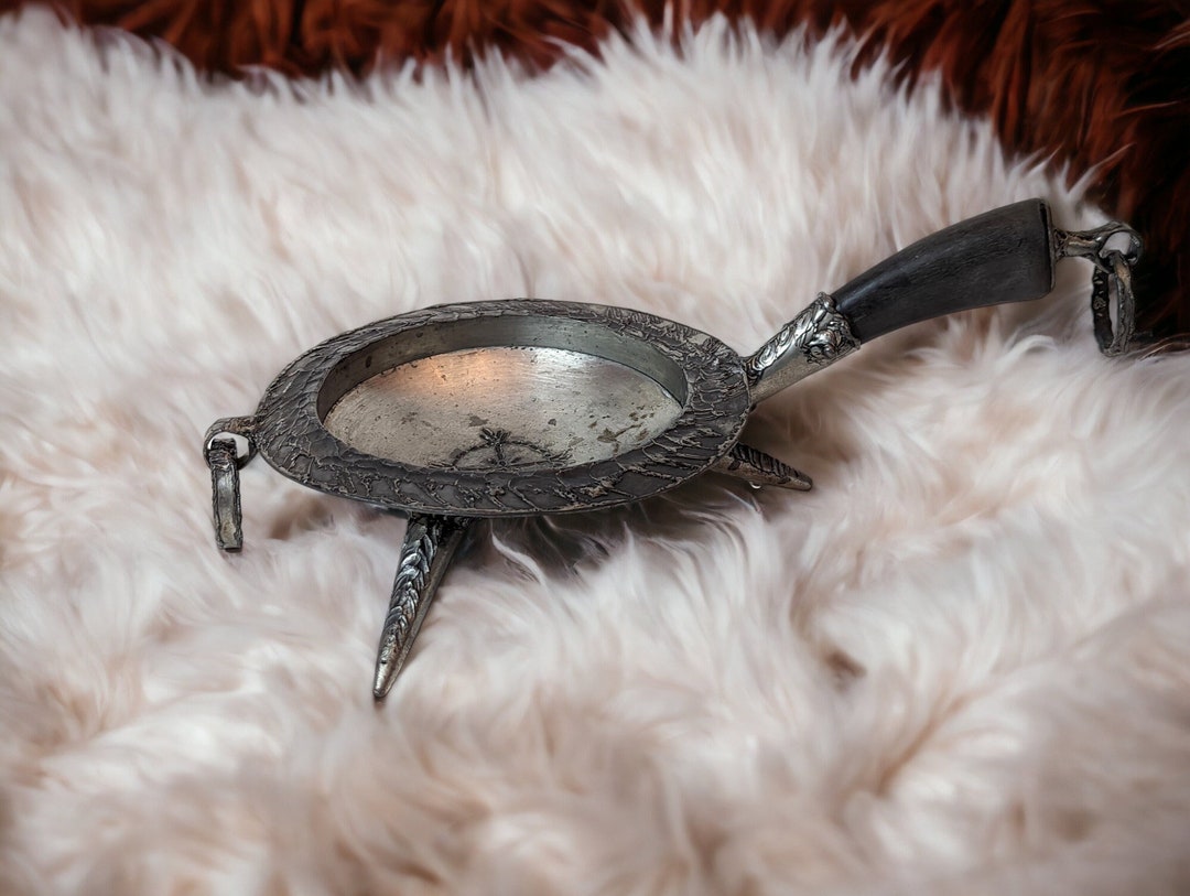 Vintage Terne Tinn Norway Viking Design Brazier Horn Handle Hand-made ...