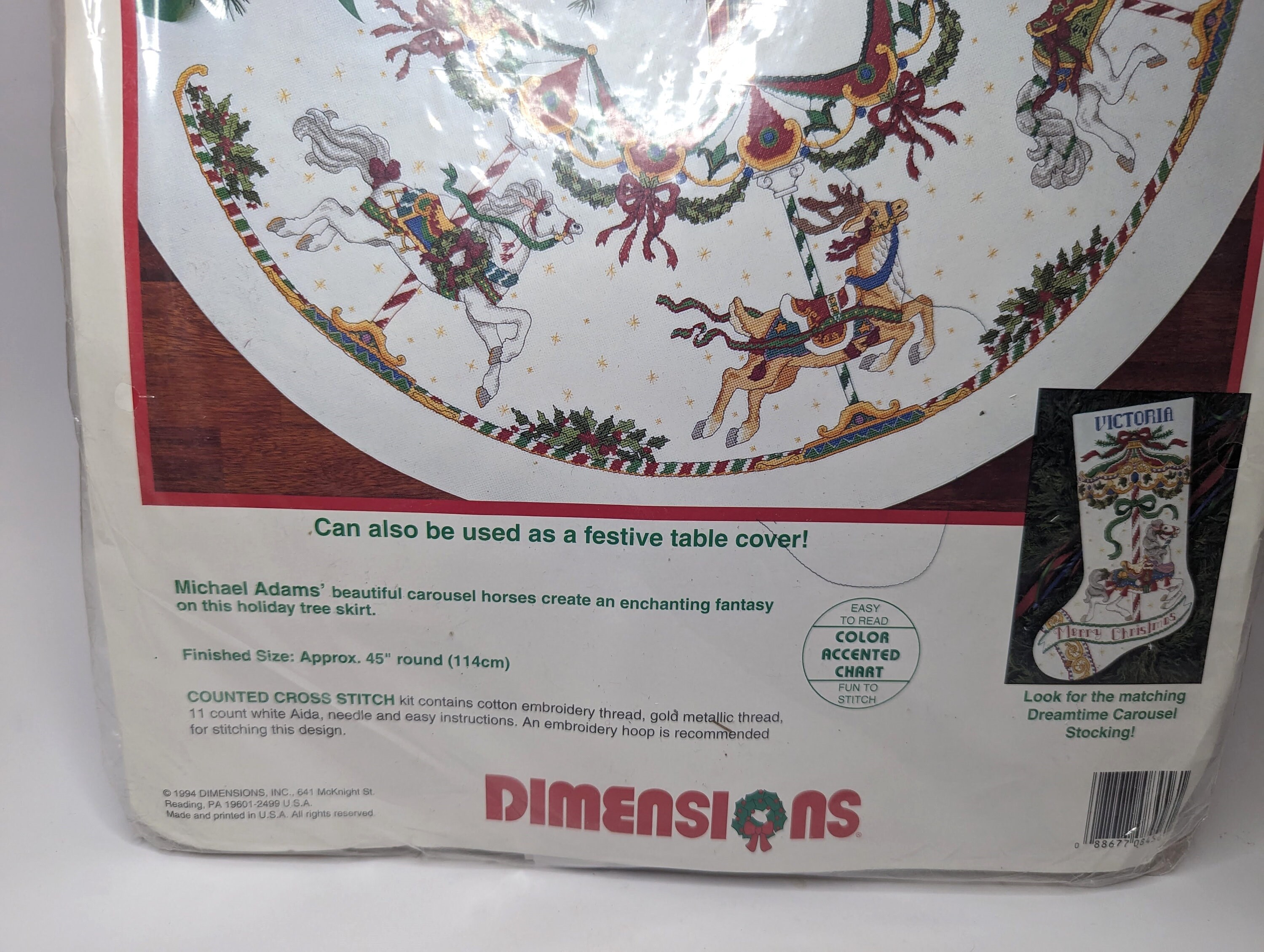 Dimensions Dreamtime Carousel Counted Cross Stitch Christmas - Etsy